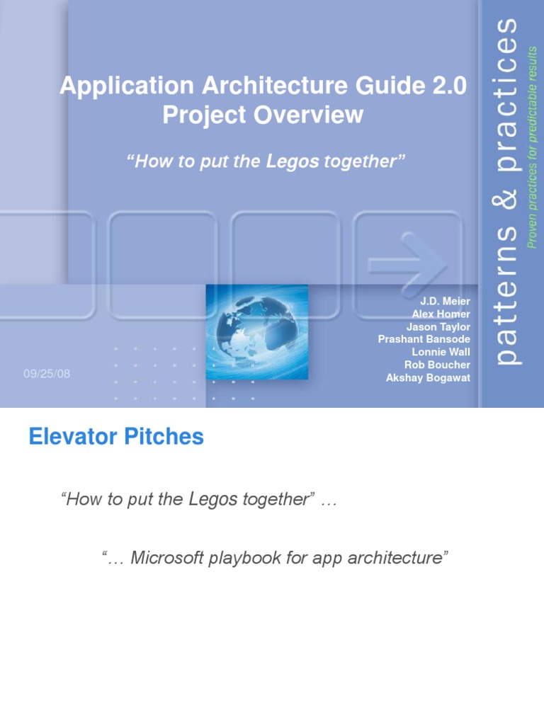 Microsoft App Architecture Guide | PDF | Component Based Software Engineering | Application Software