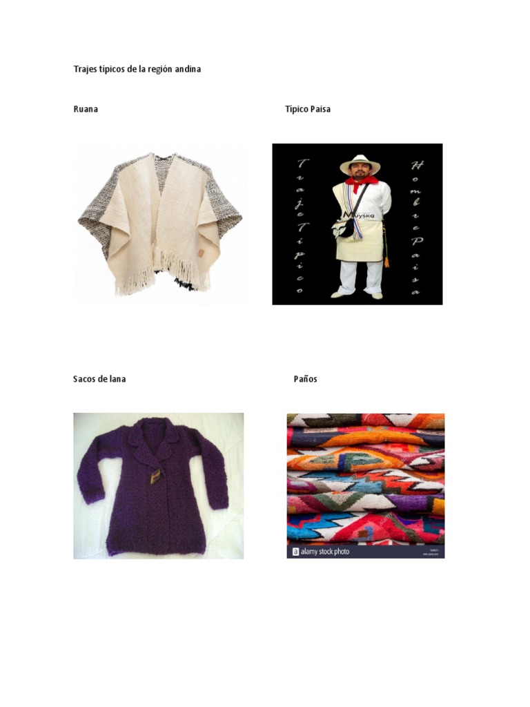 Trajes Típicos de La Región Andina | PDF | Ropa