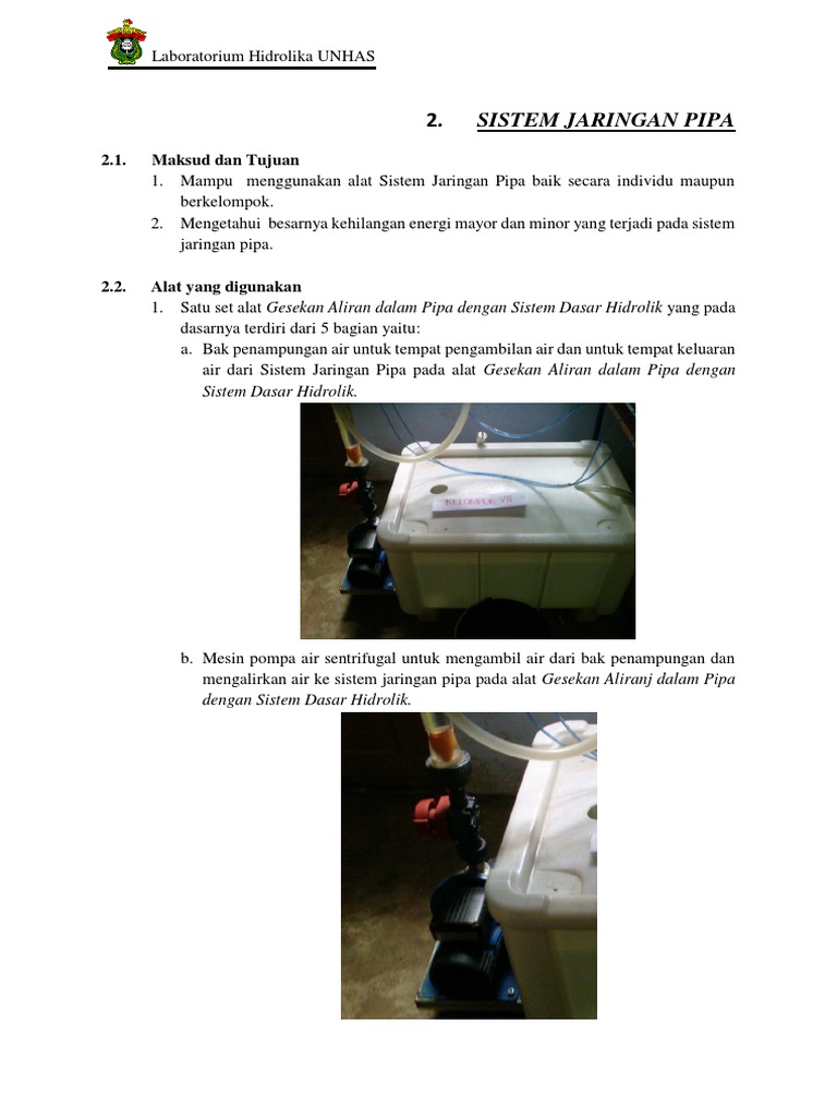 Sistem Jaringan Pipa PDF | PDF