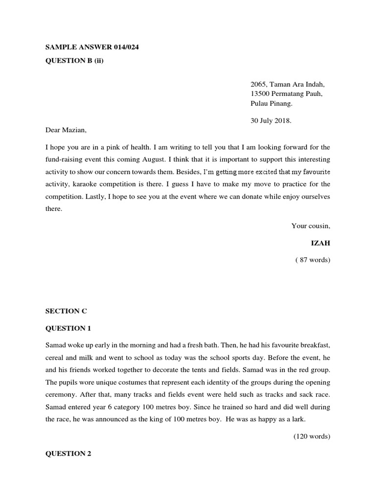 Sample Answer Essay | PDF | Leisure | Sports