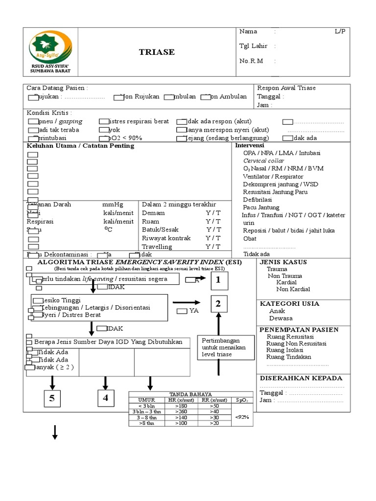 Formulir Triase | PDF