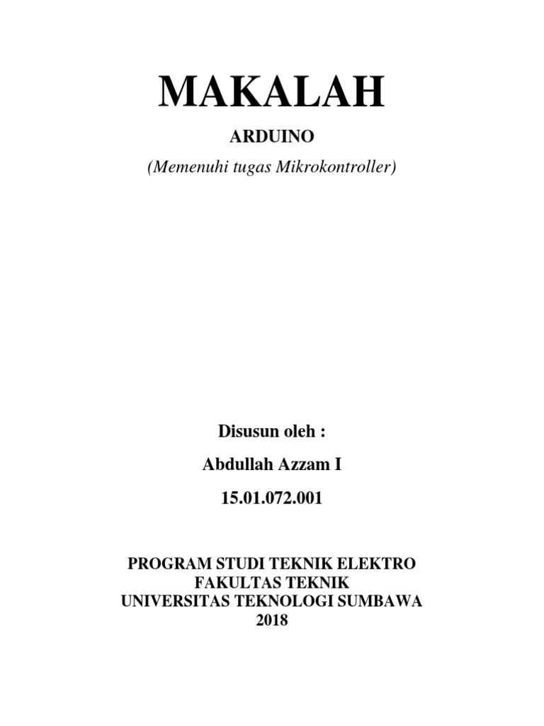 Panduan Lengkap Arduino untuk Pemula | PDF