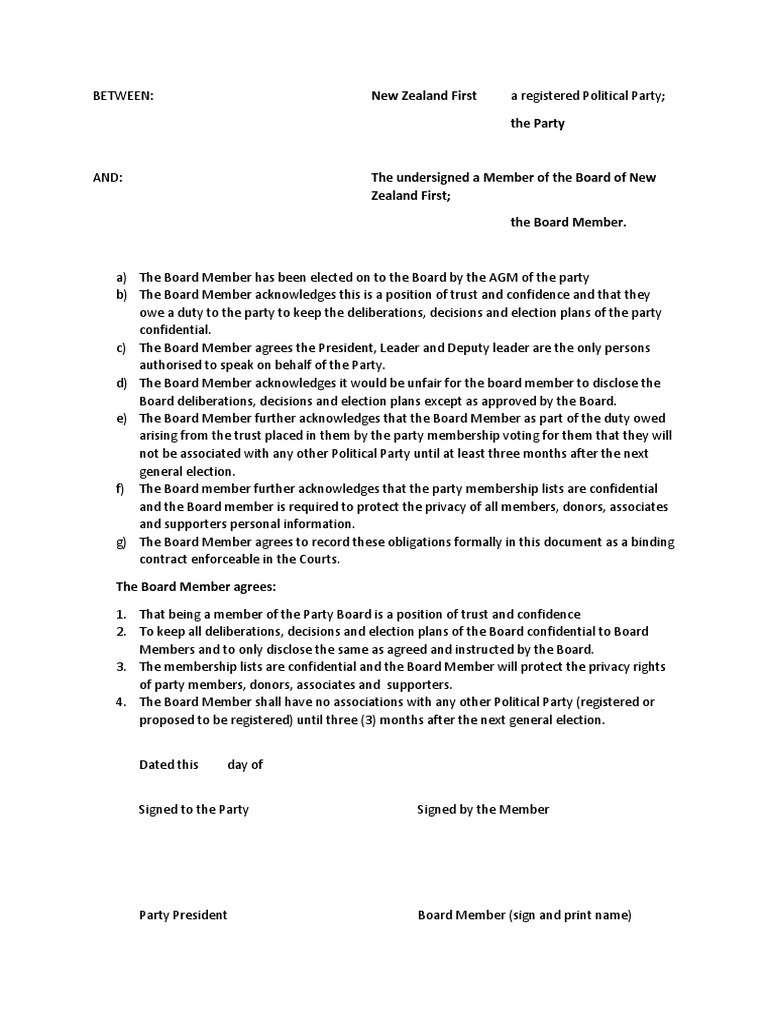 Board Confidence | PDF | Board Of Directors | Privacy