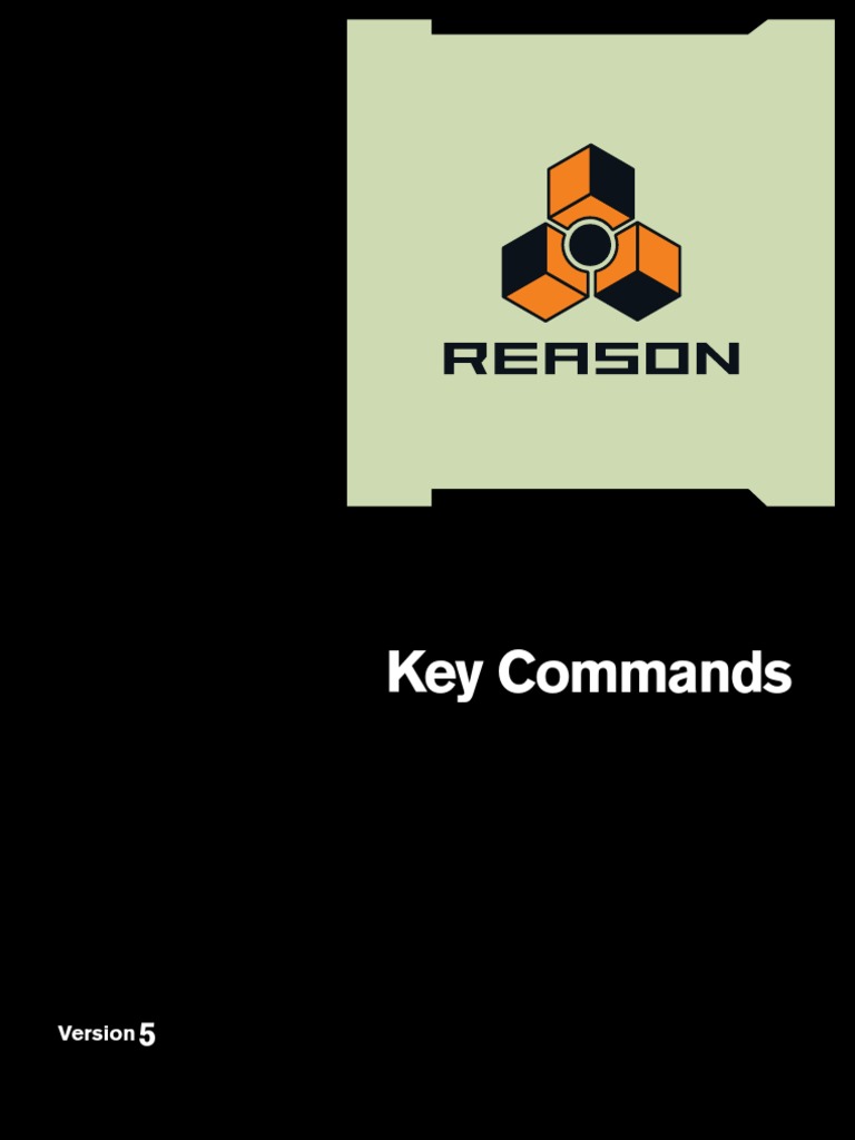 Reason 5 Key Commands | Download Free PDF | Keyboard Shortcut | Control Key