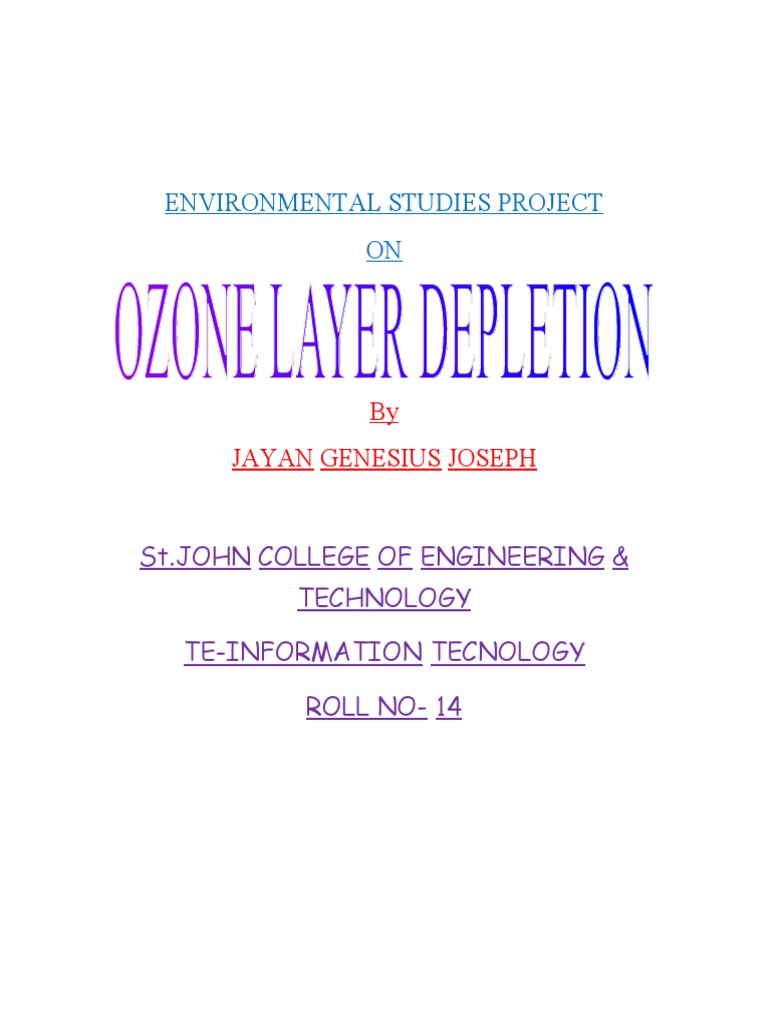 Ozone Layer Depletion Explained | PDF | Ozone | Ozone Depletion