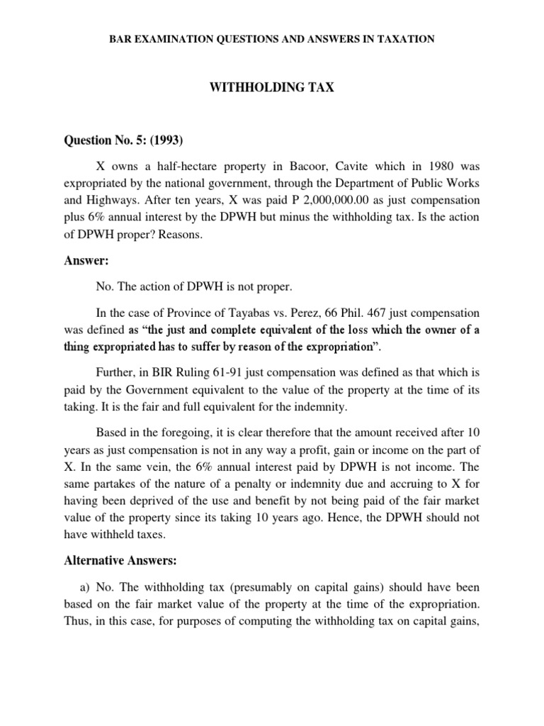 15 Withholding Tax | PDF | Withholding Tax | Taxation In The United States