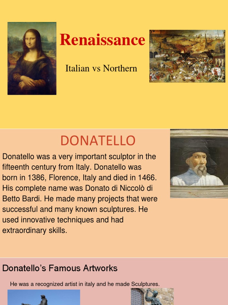 Donatello and Bruegel: Renaissance Masters | PDF