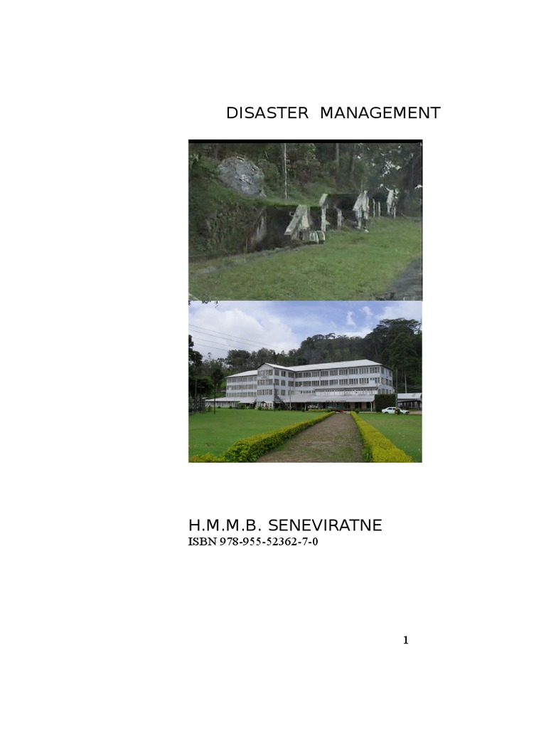 Disaster Management - Edition 2 (Dr. HMMB Seneviratne, PhD. NTNU) | PDF ...