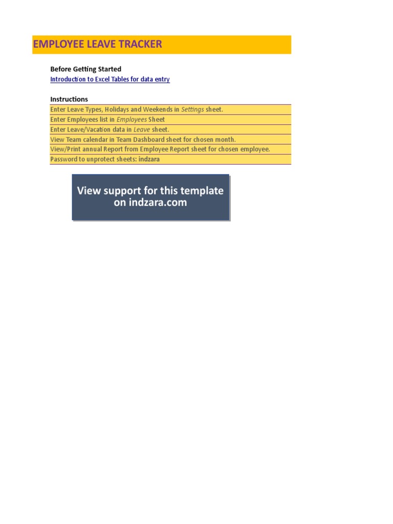 Employee Leave Vacation Tracker v1 3 Sample | PDF | Workweek And ...
