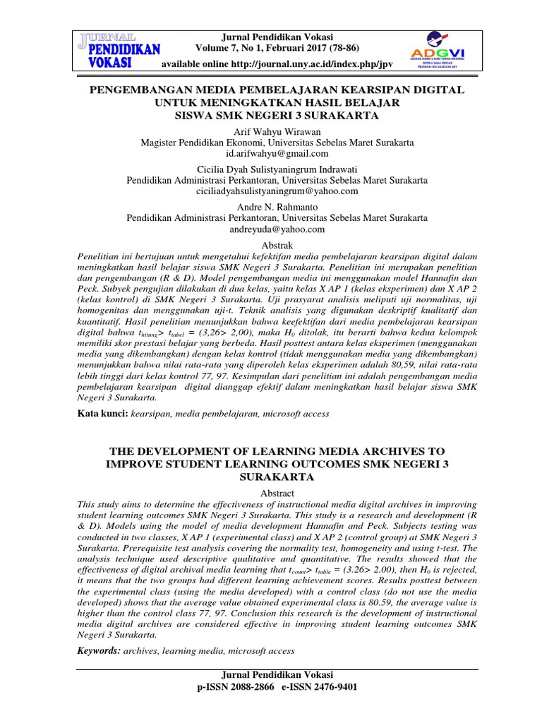 Contoh Jurnal Uny | PDF