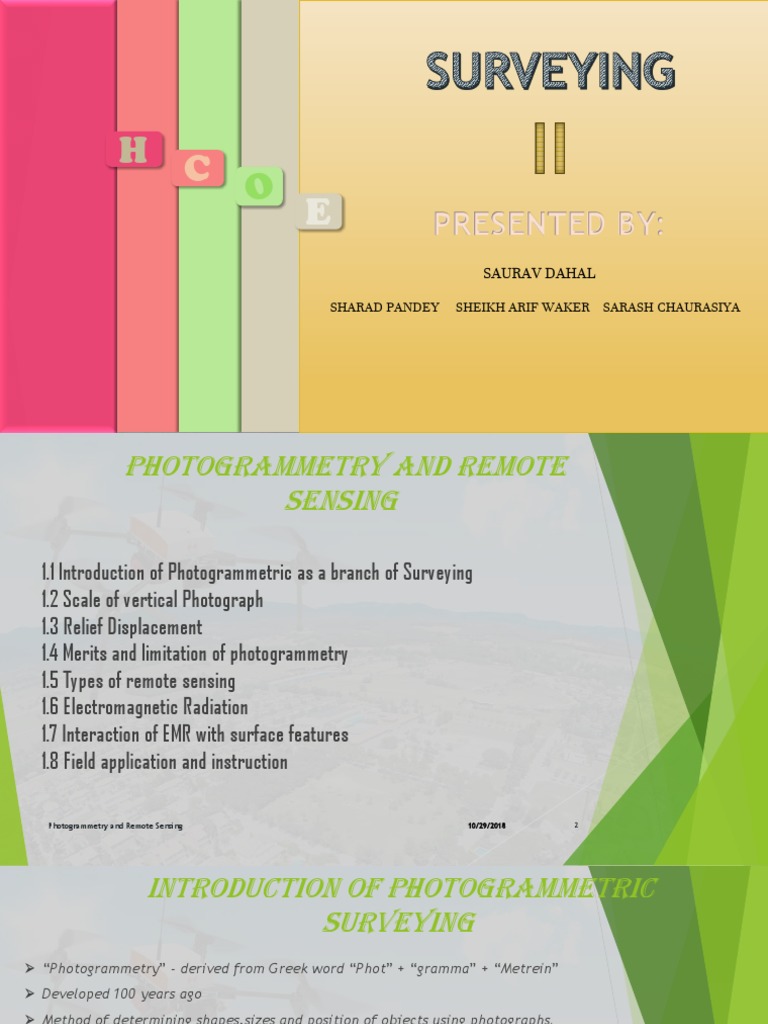 Photogrammetric and Remote Sensing | PDF | Remote Sensing | Scientific ...