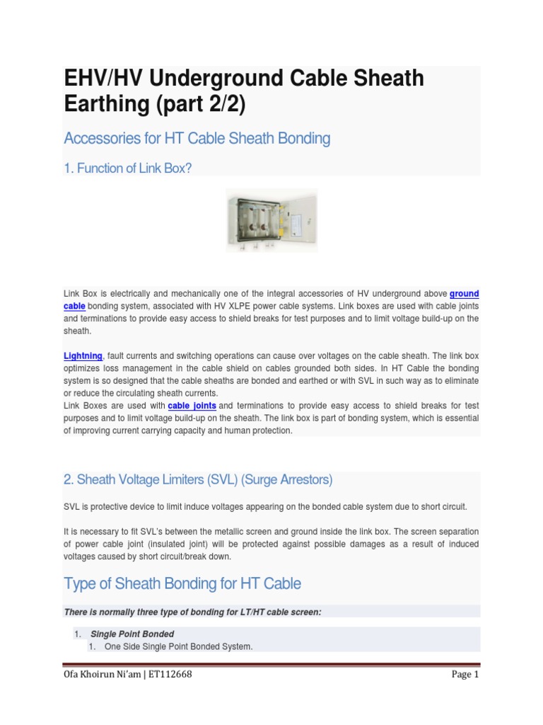 Accessories for Limiting Voltage Buildup and Circulating Currents in ...