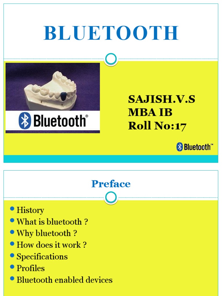 Overview of Bluetooth Technology | PDF | Bluetooth | Computer Network