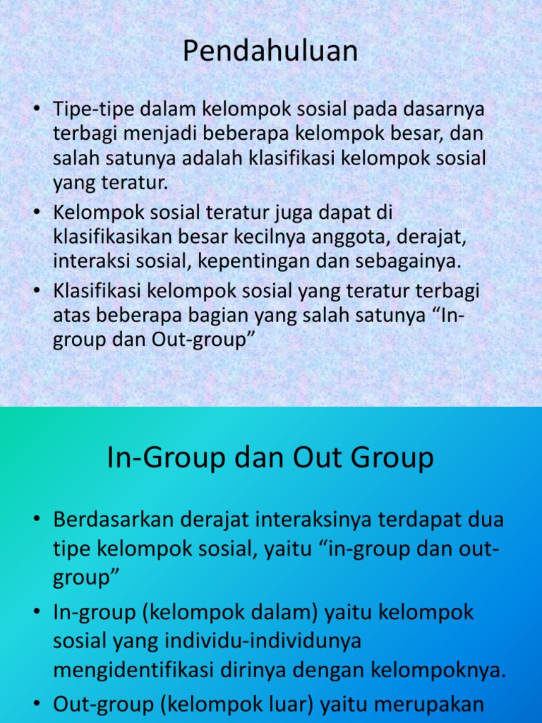 In-Group Dan Out Group | PDF