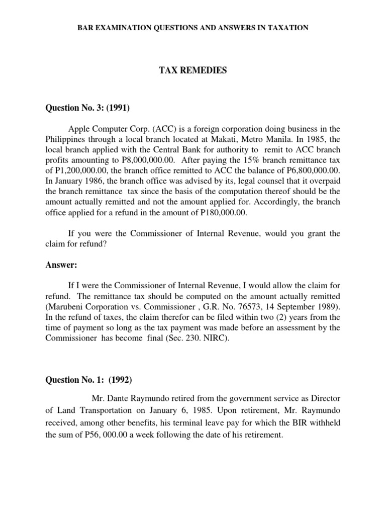 8 Tax Remedies | PDF | Tax Refund | Internal Revenue Service