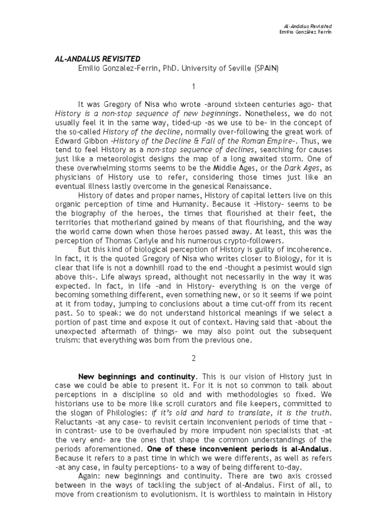 Al Andalus Revisited Ferrin Pdf Al Andalus Europe Travel