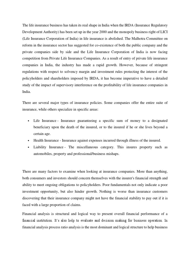 Conclusion | PDF | Life Insurance | Insurance