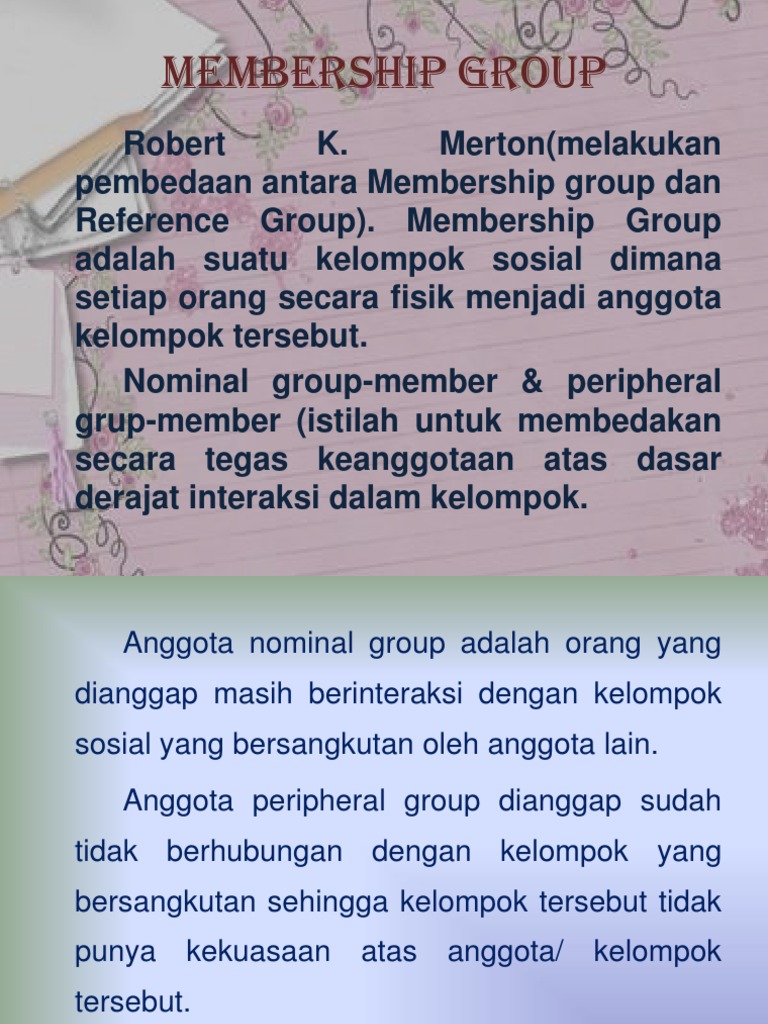 Membership Group | PDF