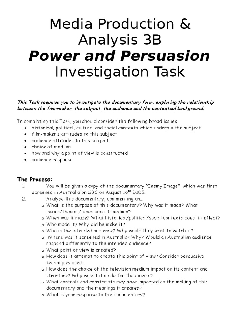 3B Investigation Task Enemy Image | PDF