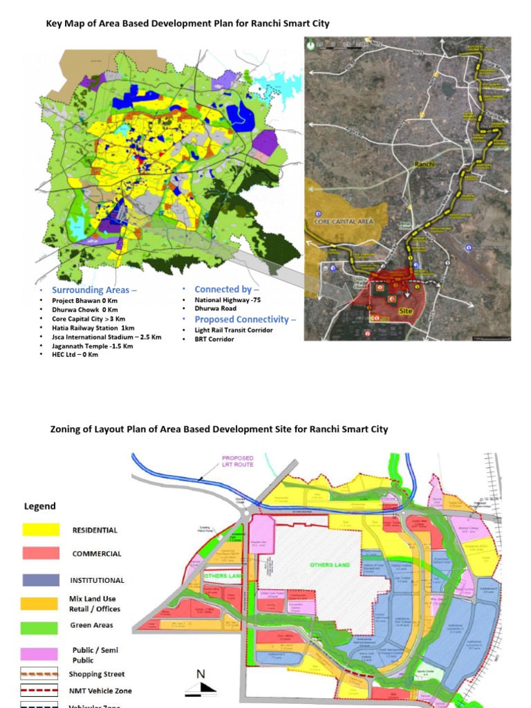 Ranchi Smart City Development Map | PDF