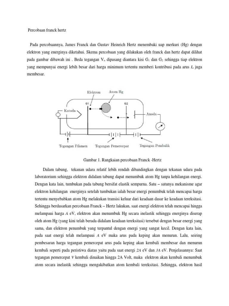 Percobaan Franck Hertz | PDF