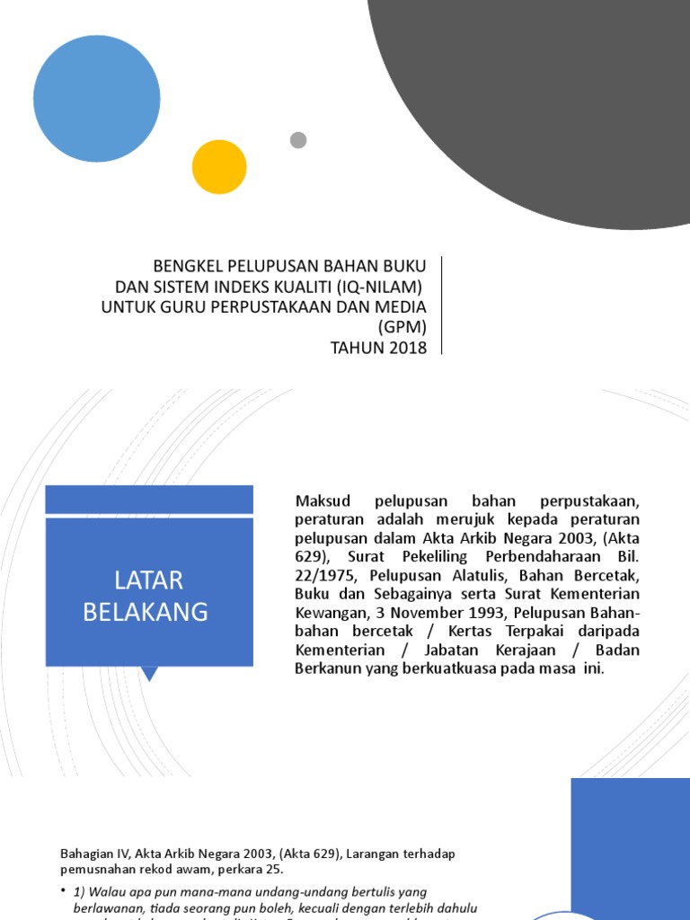 Pelupusan Bahan Buku PSS | PDF