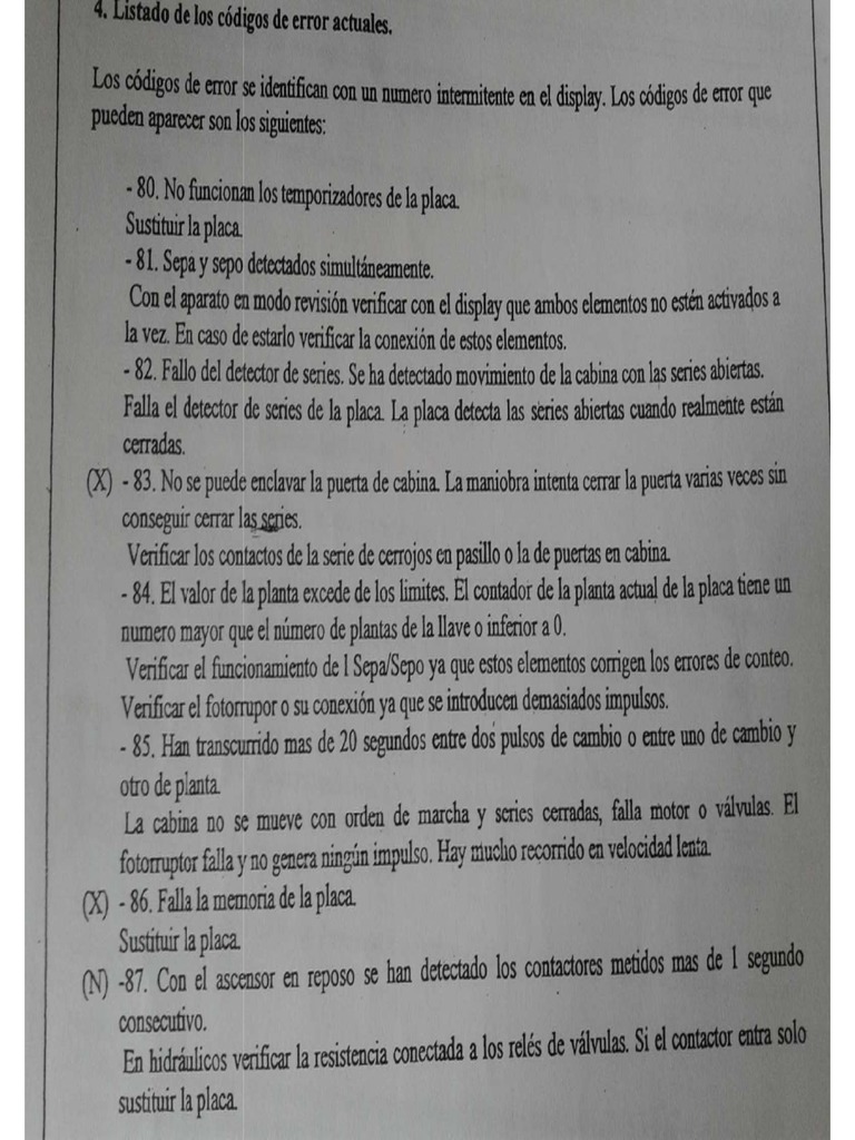 ZENER - INELSA (Listado de Codigos de Errores y Diagrama de Series) | PDF