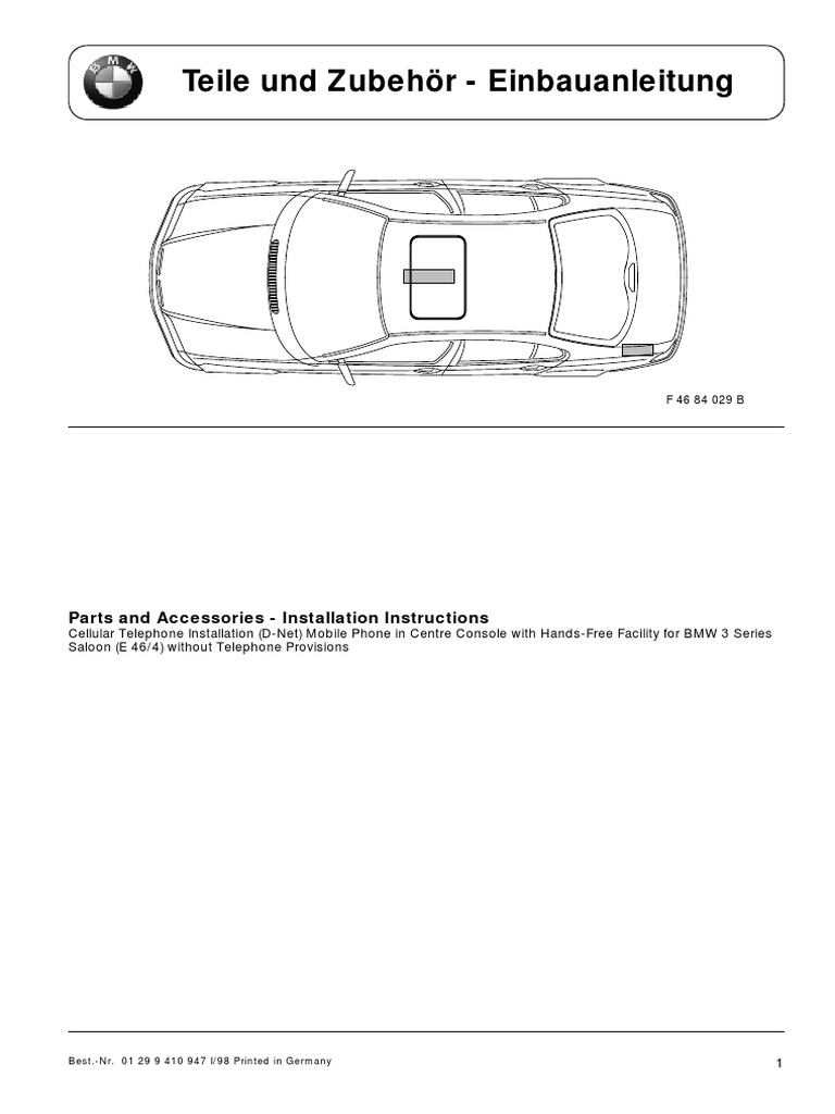409EN-E46 Telephone Installation | PDF