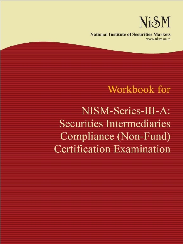 Nism Series III A Securities Intermediaries Compliance Non Fund Exam ...