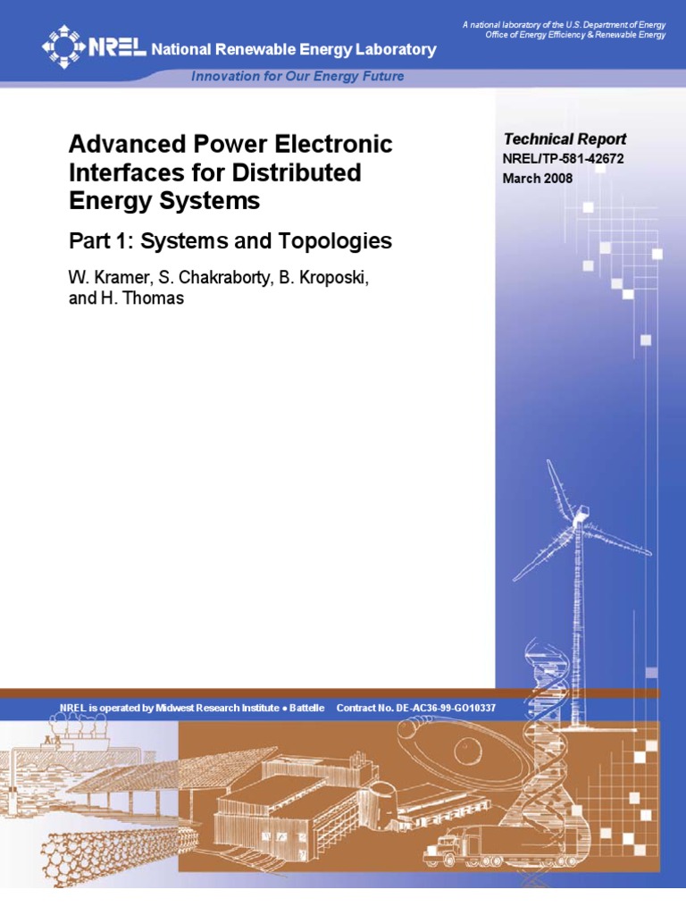 Advanced Power Electronic Interfaces For Distr Eng Sys | PDF