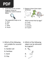 Science Year 5 Notes | PDF