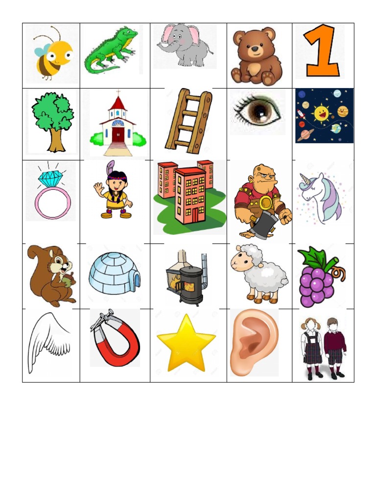 Dibujos-Sonido Inicial | PDF