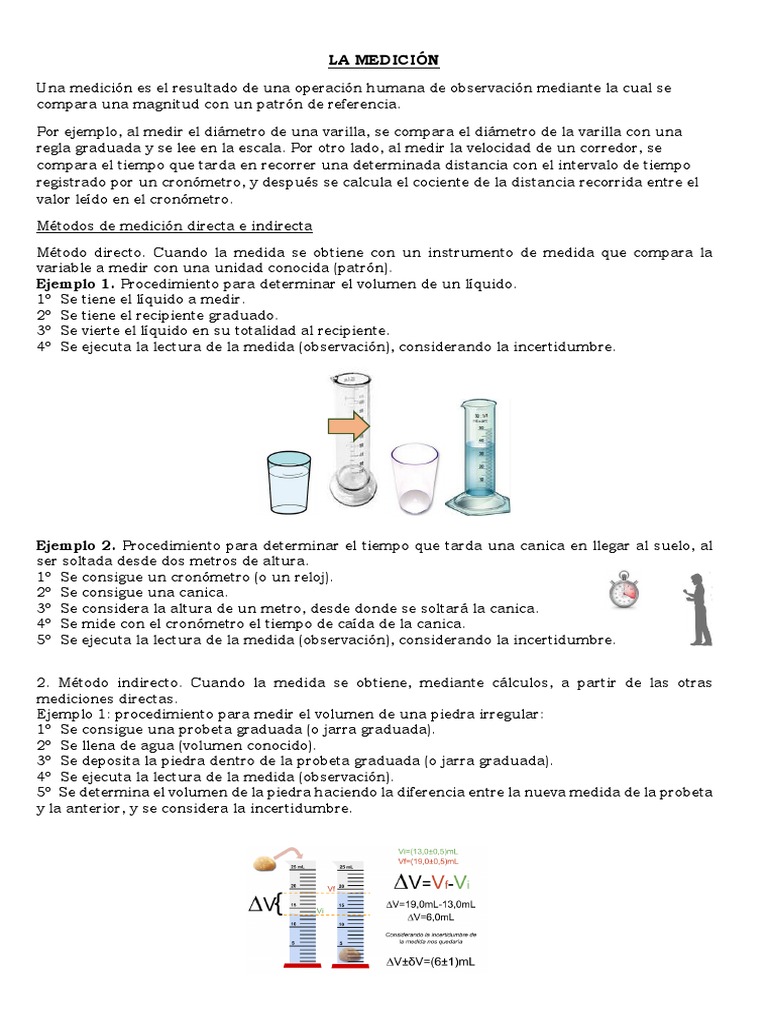 Medición Directa Indirecta | PDF | Medición | Observación científica