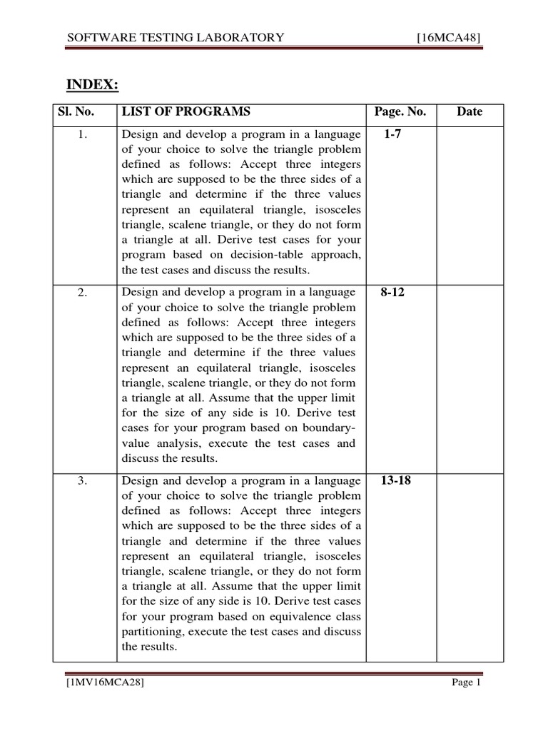 Software Testing Source Code Pdf Triangle Software Testing