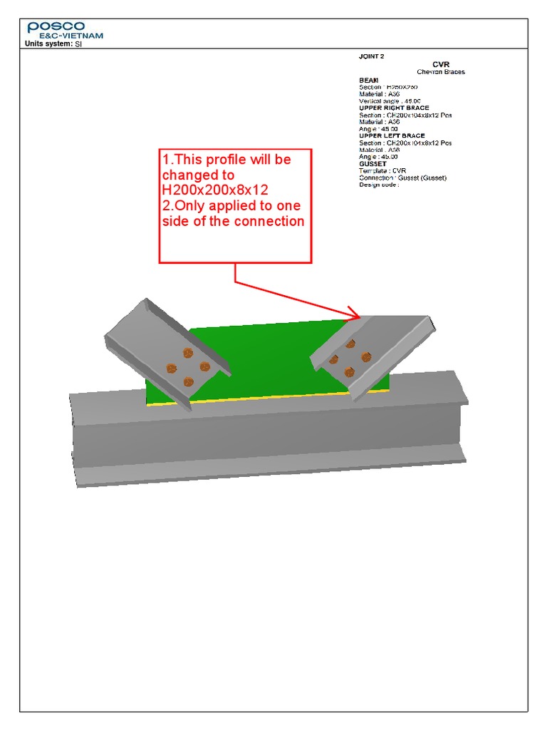 POS CAL 26PF No17 VB3 CVR Typ H200x200x8x12 R0 | PDF | Beam (Structure ...