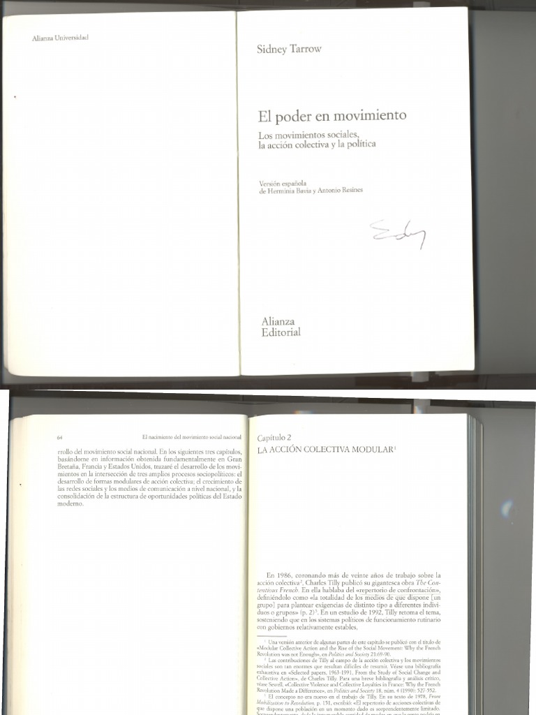 5.-b Sidney-Tarrow El Poder en Movimiento Cap-2 PDF | PDF | Movimientos ...