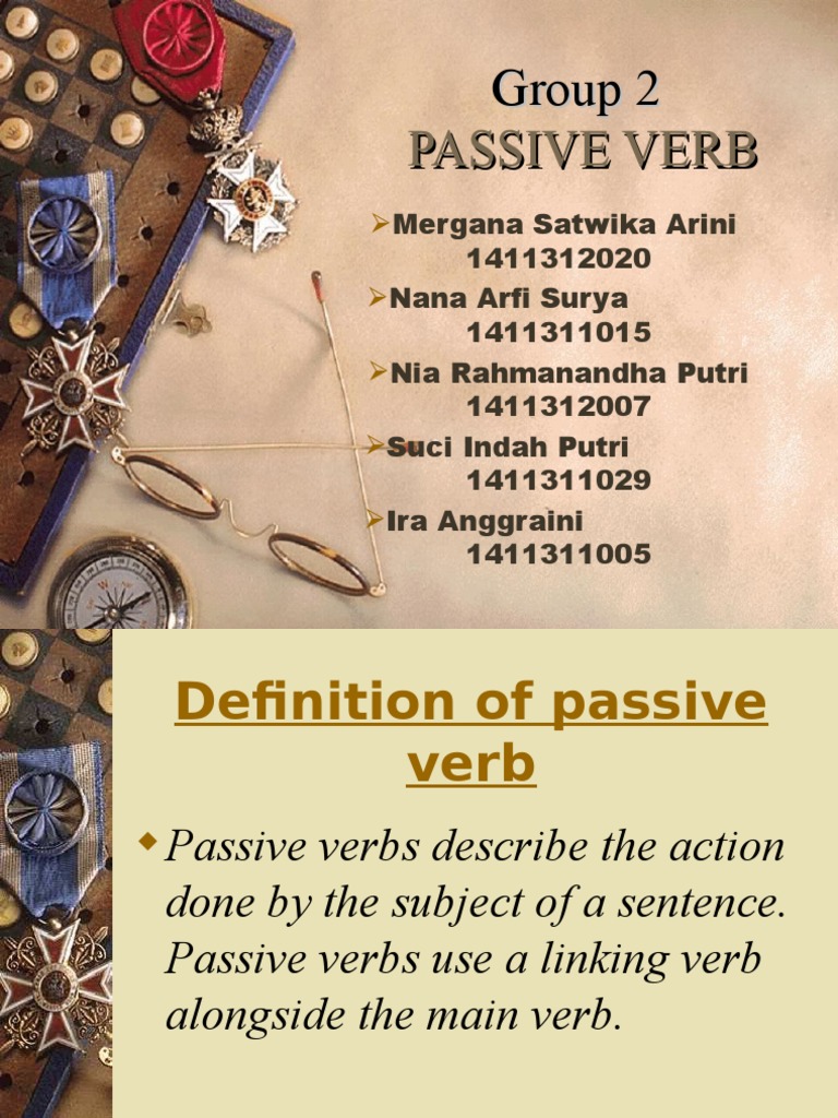 Passive Verb | PDF