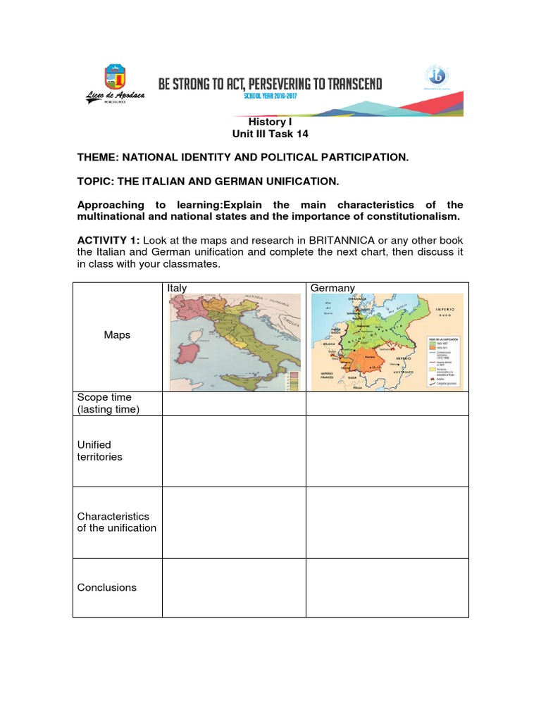 Italian and German Unification Overview | PDF