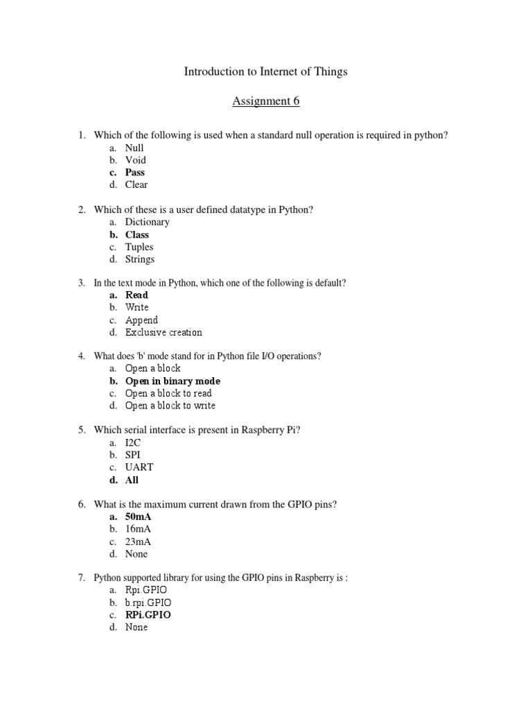 Week 6 Assignment Solution | PDF