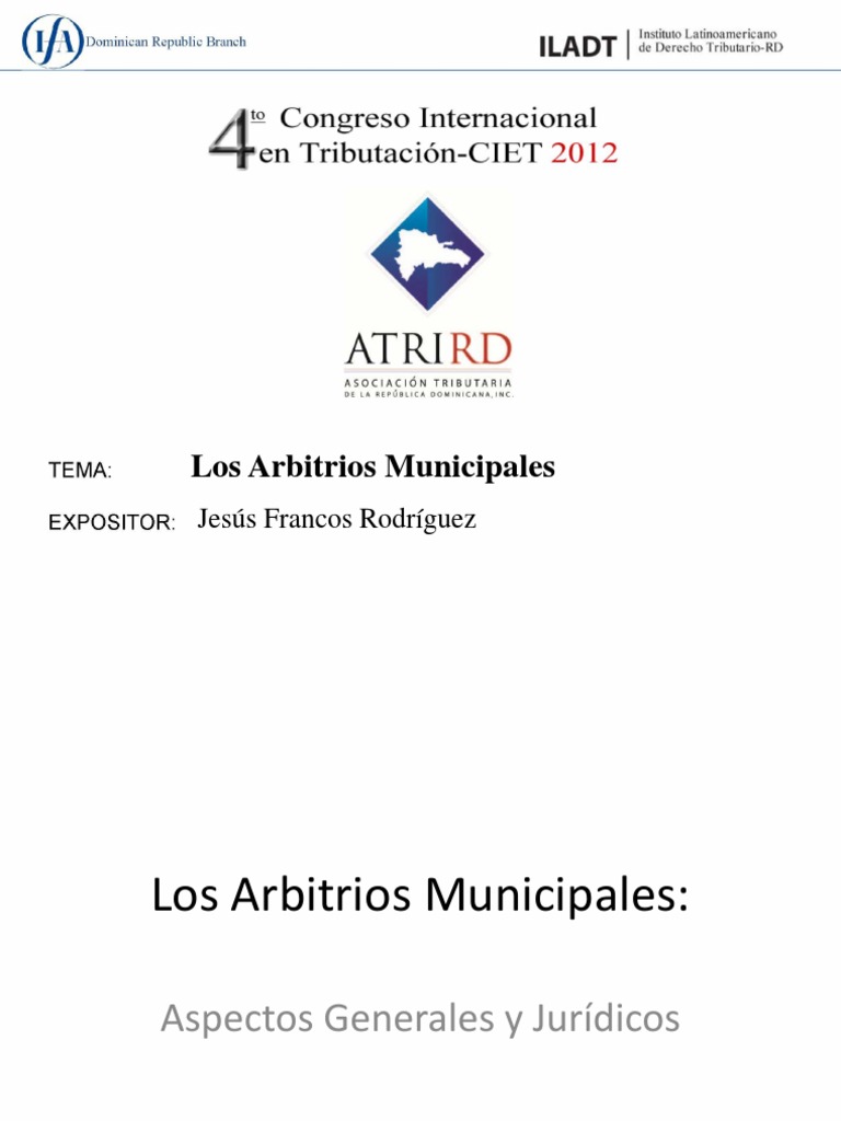 Los Arbitrios Municipales | PDF | Debido al proceso | Constitución