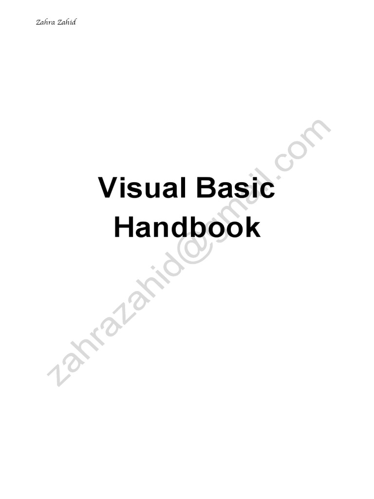 A Level Computer Science Visual Basic Notes | PDF | Array Data ...