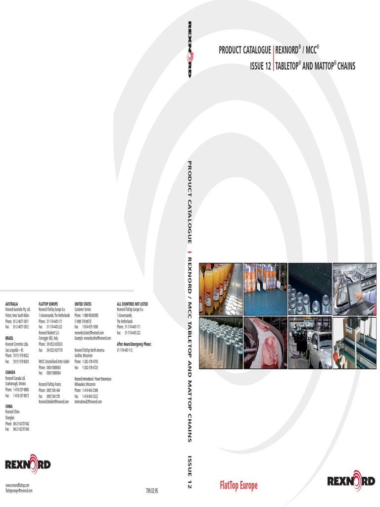 Rexnord Tabletop Mattop English 02 | PDF | Economic Sectors ...