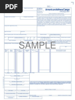 Air Waybill Form - Printable Template | PDF | Trade | Business