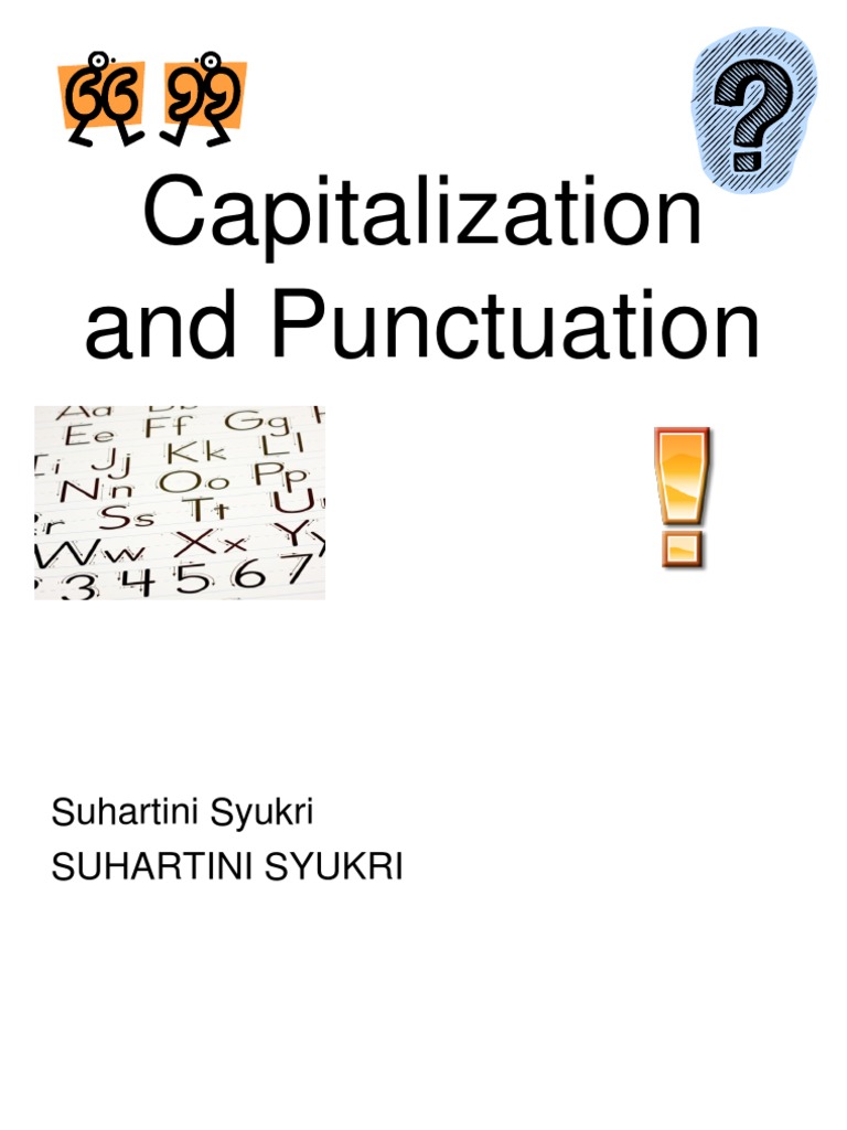 Capitalization and Punctuation Guide | PDF | Punctuation | Comma