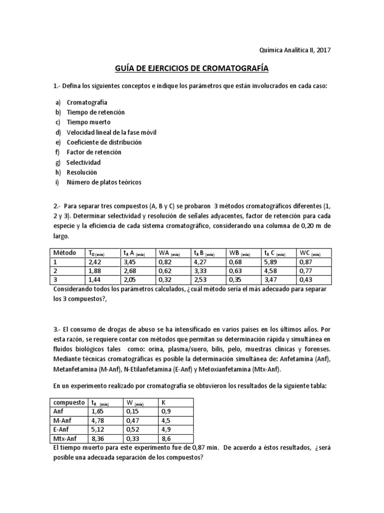 Guia Cromatograf A Gral y HPLC | PDF | Cromatografía | Operaciones unitarias