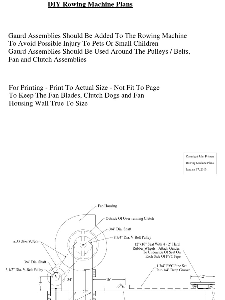 Rowing Machine | PDF | Belt (Mechanical) | Clutch