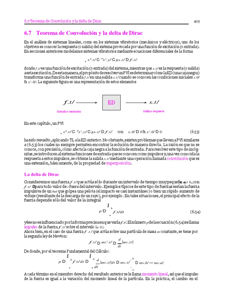 6 7 Teorema Convolucion | PDF | Integral | Circunvolución
