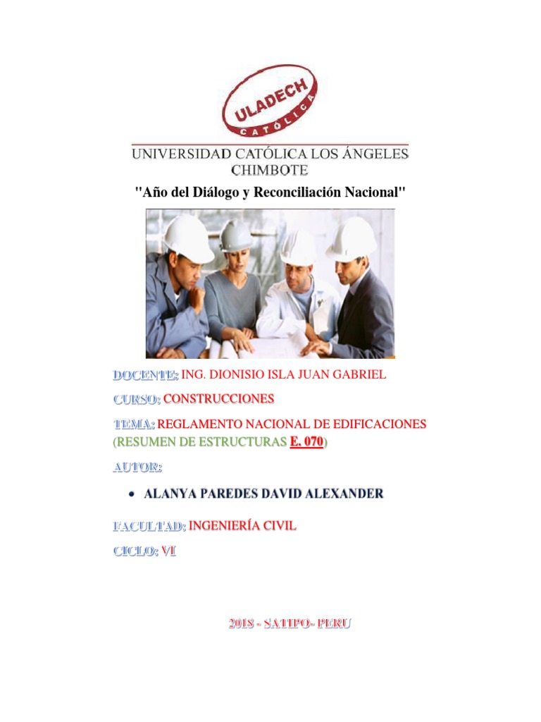 Resumen de La Norma E 070 | PDF | Albañilería | Ladrillo