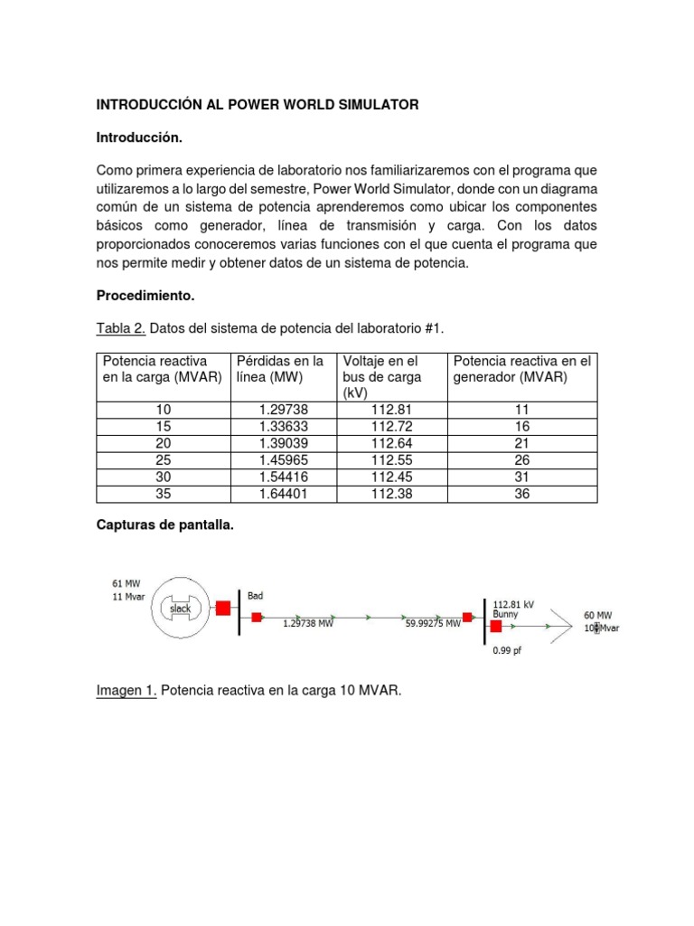 Introduccion A Power World Simulator | PDF | Corriente eléctrica ...