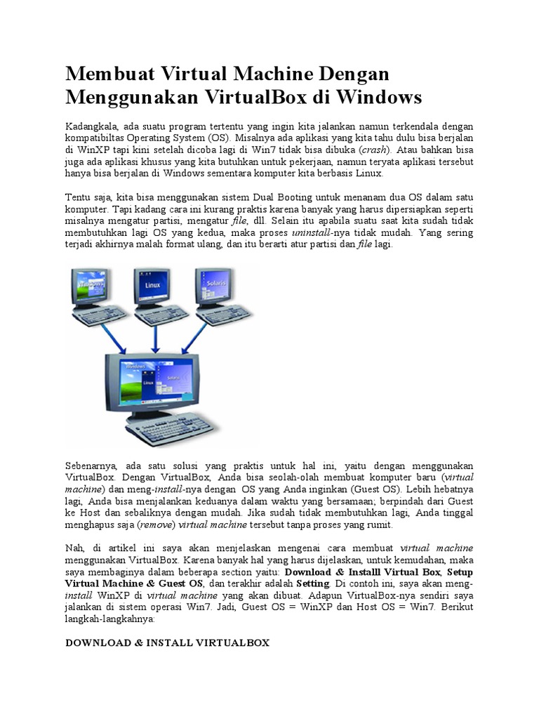 Panduan Membuat Virtual Machine di VirtualBox | PDF